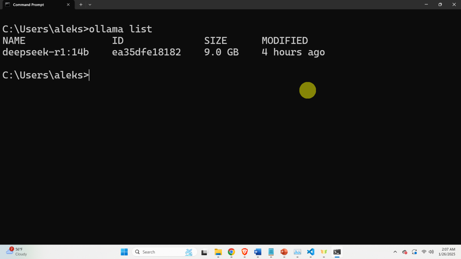 How To Install And Run Deepseek R1 Locally In Python On Windows Fusion Of Engineering Control