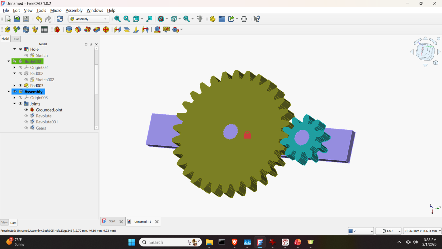 How to Model Gear Assemblies in FreeCAD – Fusion of Engineering ...